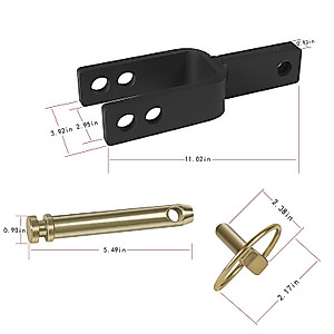 Versatile Quick Hitch Adapter Adjust Top Link Bracket Movements for Category 1 3-Point Quick Hitch Tractors