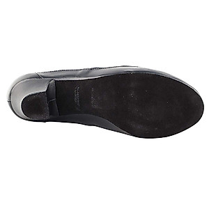 Very Fine Shoes Ladies' Practice & Cuban Heel Competitive Dancer Series CD1108 Black Leather (9.5)