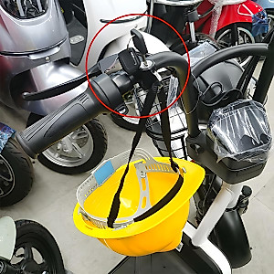 BELOMI Motorcycle Helmet Lock Anti-Theft, Universal Tamper-Proof Helmet Security Lock with 2 Keys & Wrench, Aluminum Alloy Safety Lock for Motorbike Scooter Street Bike, Handlebar Mount 22mm 7/8"