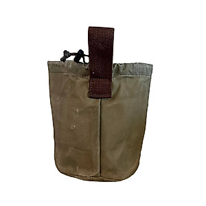 4QT Bushcraft Cookware Bag | Waxed Canvas Bush Pot Bag | Camp Kettle Bag | Outdoor Cooking Kit | Coffee Pot Bag | Foragers Belt Bag (2QT Bushpot Bag)