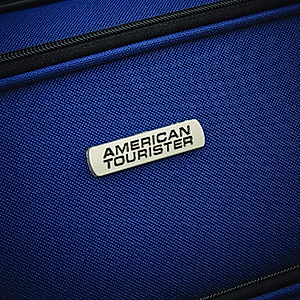 American Tourister Fieldbrook XLT Softside Upright Luggage, Navy, 3-Piece Set (BB/21/25)