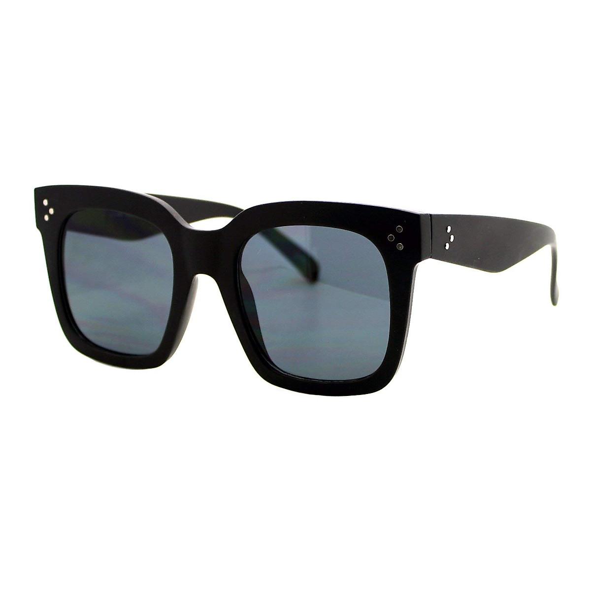 Womens Oversized Fashion Sunglasses Big Flat Square, Matte Black, Size One Size