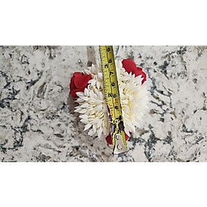 Traditional Indian Hair accessories Small White Gajra with rose Artificial Flower Jewelry Handmade Veni tiara For Women Party Wear bridal mehndi Hair Bun (1 pc)