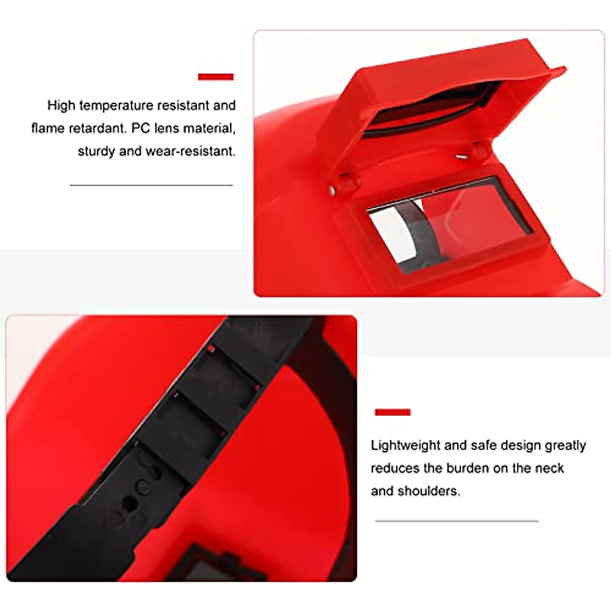 DOITOOL Welding Helmet Auto Darkening Hood with Adjustable Shade Range for Arc Welder Shield Flaming