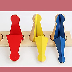 predolo Wooden Math Fractions People Educational Toys Learning Toy for Children Kids Classroom Material