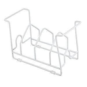 RUNROTOO Drain Rack Pan Lid Rack Plate Cup Drying Tray Pan Lids Holder Metal Stand Metal Utensil Holder Pot Lid Holder Dishes Storage Holder Dish Rack for Kitchen Counter Draining Rack Sink