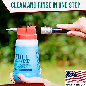 Full Crystal Exterior Refill Kits-Crystal Powder Outdoor Cleaner Packets Non-Toxic, No Scrub, No Rinse Cleaning Solution 8oz. Refill Kit Parent (16oz)