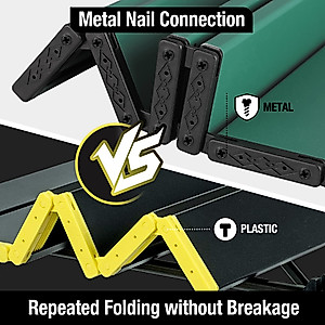 VILLEY Portable Mini Folding Beach Table, Ultralight Aluminum Side Table with Carry Bag for Camping, Picnics, and Outdoor Activities - Green