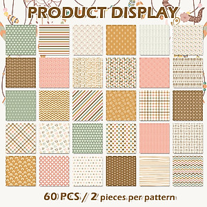 JarThenaAMCS 60Pcs Boho Cotton Fabric Bundles Boho Rainbow Heart Sun Fat Quarter Colorful Quilting Patchwork for DIY Handmade Sewing Crafting, 10 x 10 Inch