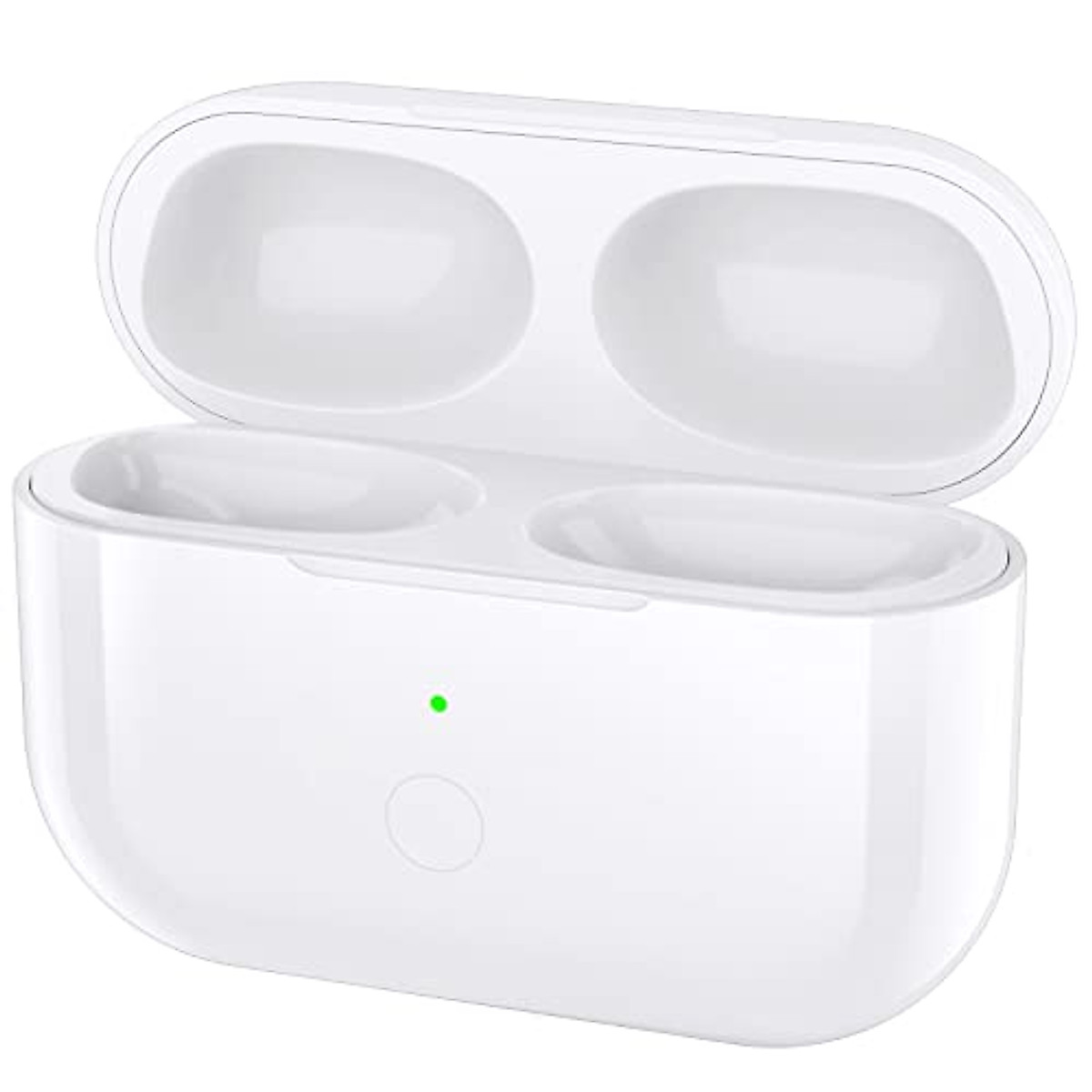 Wireless Charging Case for Airpod Pro, Airpod pro1st Generation Charger Case Replacement with Sync Button and Built-in 660 mAH Battery, No Earbuds Include