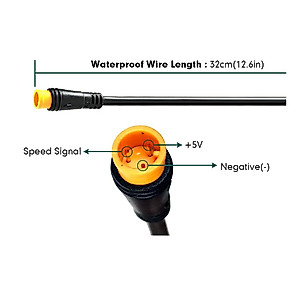 Electric Scooter Thumb Throttle, EBike Speed Control Finger Throttle Accelerator with Waterproof Connector for Electric Scooters EBike