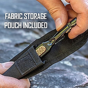 Smith’s 50047 Edgesport Stick Knife & Broadhead Sharpener – Portable Sharpener – Hunting & Archery Tool Sharpener – Carrying Pouch – Carbide & Diamond Stone – Pocket Knife Sharpener