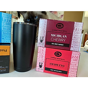 Michigan Cherry Coffee Pods by Coffee Beanery | 12ct Flavored Coffee Pods Medium Roast Coffee Pods| 100% Specialty Arabica Coffee| Gourmet Coffee Pods