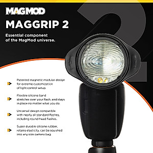 MagMod MagSphere 2 and MagGrip 2 | Camera Speedlight Flash Diffuser Bundle | Modular Camera Lighting Set | Magnetic Flash Diffuser | Photography Lighting Flash Modifier