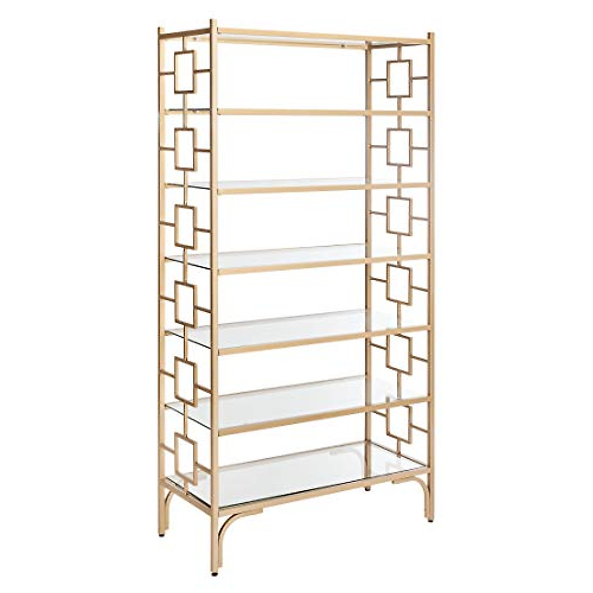 Safavieh Home Collection Brooklyn 7 Tier Etagere, Gold and Clear