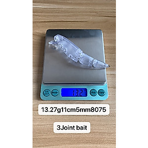 10pcs Unpainted swimbait Fishing Lure Body 110mm 13.27g 3sections Blank Clear Hard Lures 8075