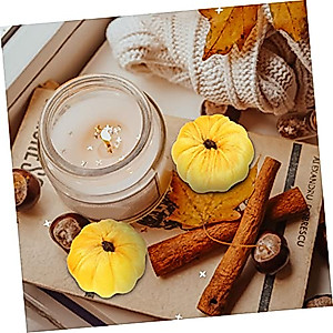 DECHOUS 24 Pcs Fabric Pumpkin Ornament Farmhouse Pumpkin Desktop Pumpkin Ornament Halloween Mini Pumpkins Decor for Home Fabric Pumpkins for Decorating Foam Dining Table Vegetable