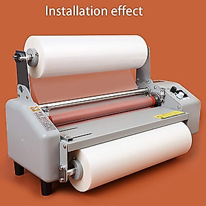 Thermal Laminating Film Rolls, Clear Stretch Film Laminating Rolls 25 inches x 500 feet, 1 Inch Core 1.2 Mil Glossy Finish Film for Printed Protection(2 Rolls)