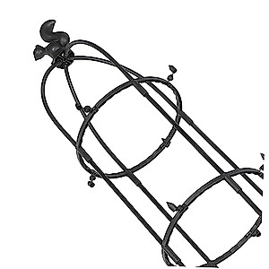 Happyyami 1 Set European Gardening Plant Stand Plant Supports Pergola Brackets Climbing Trellis for Plants Outdoor Plant Support Trellis Plant Support Rack Black Balcony Mountain Rose Flower