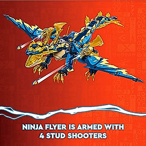 LEGO NINJAGO Elemental Dragon vs. The Empress Mech 71796 Building Toy Set, Features a Dragon, Mech, Ninja Flyer and 6 Minifigures, Gift for Boys and Girls Ages 9+ Who Love Ninja Warriors