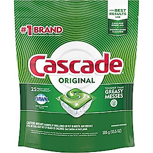 Cascade ActionPacs Dishwasher Detergent Fresh Scent, 25 ct