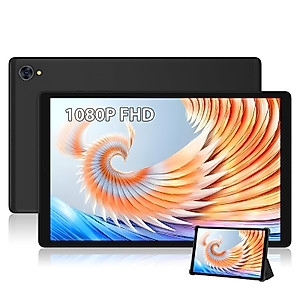 TOSCiDO 2023 Tablet 10.1 inch Android Tablets 1080P FHD in-Cell LCD Screen, 4GB+64GB Expand to 1TB, Octa-Core CPU, 1920 x 1200 Resolution,8M&13M Dual Camera, Bluetooth5.0, Wi-Fi, GPS-Black