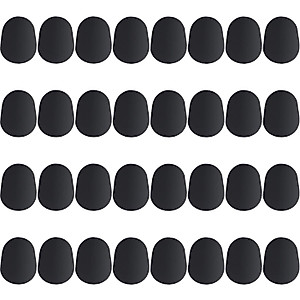 Boao 32 Pieces Mouthpiece Cushion 0.8 mm Mouthpiece Patches Alto Tenor Saxophone and Clarinet Mouthpiece Pads Accessories for Beginners Musicians, Black