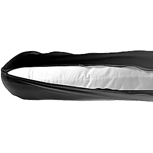 Betty Dain Stretch Jersey Pregnancy/Maternity Pillowcase C-Shape Compatible, Pillowcase Replacement, 100% Cotton Stretch Jersey, Dual Zippers, Stretch Fabric, Machine Washable, 60 x 25 in., Black