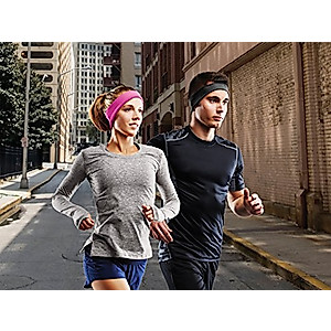 AcousticSheep RunPhones Classic Headphones (Swift Black, Medium)