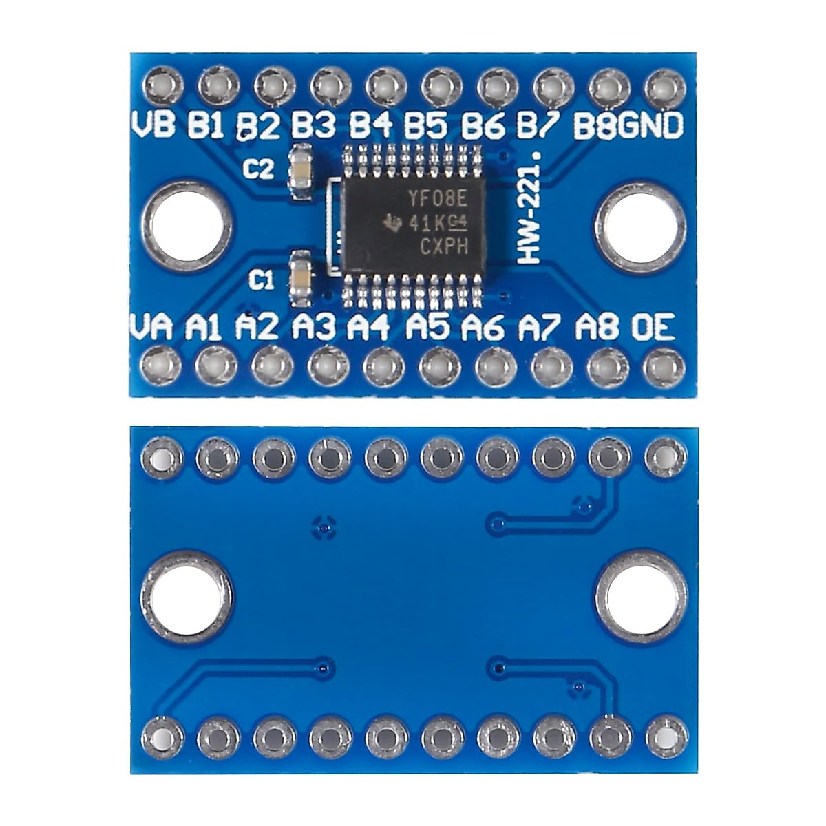 DIANN 6pcs TXS0108E Logic Level Module 8 Channel Bi-Directional High-Speed Full Duplex Shifter 3.3V 5V Module with Cable