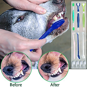 10 Pack Toothbrush for Dogs Dog Tooth Brushing Kit, Three Sided Dog Tooth Brush Double Headed Dog Toothbrush Puppy Tooth Brushing Kit Silicone Dog Finger Toothbrush Cat Toothbrush for Pet Dental Care