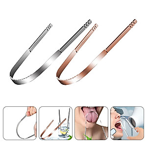 2pcs Scraper Oral Cleaning Tools Coating Cleaning Scraper Oral Care Cleaning Tool Cleaning Scrapers Cleaners Dental Supplies