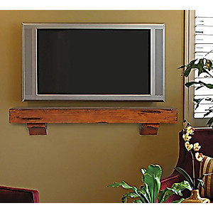 Pearl Mantels 412-60-50 Shenandoah Pine 60-Inch Fireplace Mantel Shelf, Rustic Medium