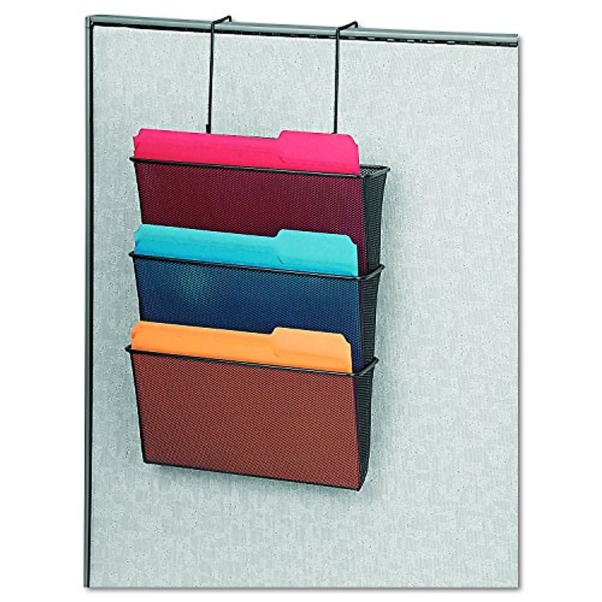 Fellowes Mesh Partition Additions Letter Size Black Triple File Pocket (75901)
