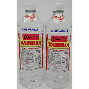 Danncy Pure Clear Mexican Vanilla Extract 33.8 Ounce Bottles Pack of 2