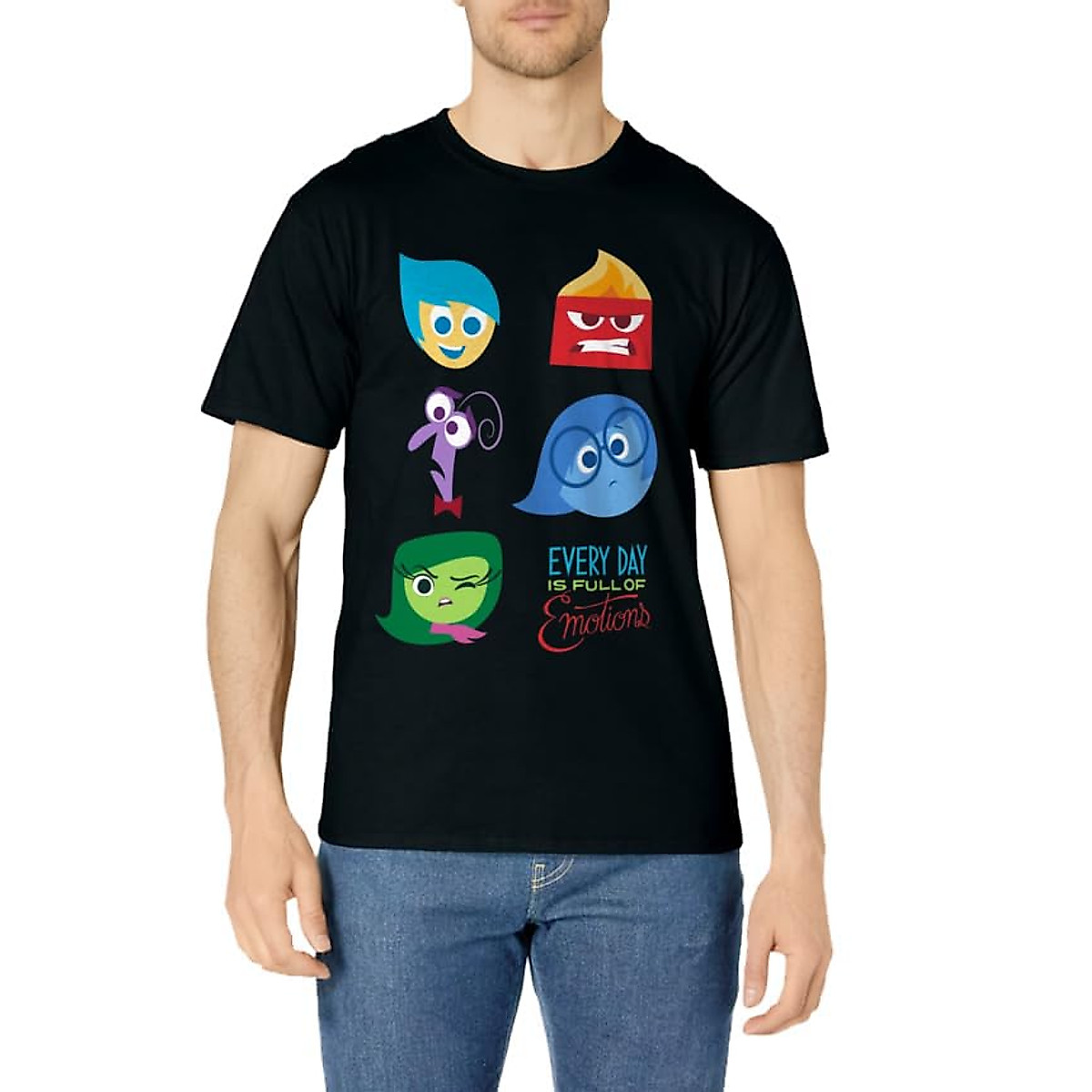 Disney Pixar Inside Out Full of Emotions Character T-Shirt