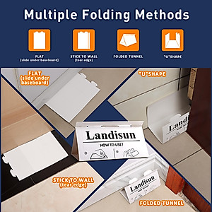 Landisun mouses Traps pests Traps Insect Traps Sticky Glue Traps Bug Traps Mosquitos Traps Adhesive Non-Toxic Traps(12pack)
