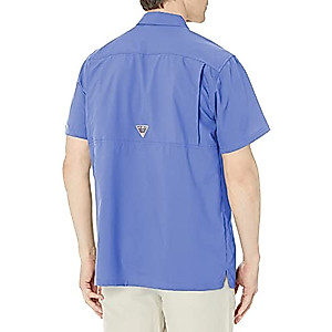 Columbia Men's Standard Slack Tide Camp Shirt, Violet Sea, Medium