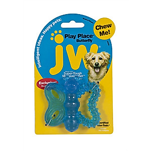 JW Pet Playplace Butterfly Teether, Multicolor