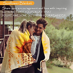 Sending Sunshine Gifts for Women, Mothers Day Gifts for Mom, Care Package for Women, Get Well Soon Gifts Basket, Unique Birthday Gifts Box with Inspirational Blanket Candle for Women, Her, Mom, Wife