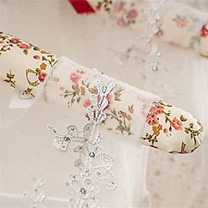 WODMB 20pc Wardrobe Clothes Hanger Satin Cloth Sponge Dresses Hangers Coat Rack Sweaters Clothes Indoor Balcony