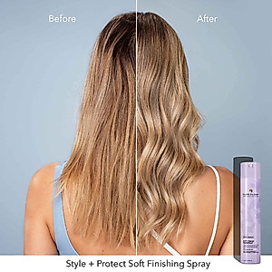 Pureology Style + Protect Soft Finish Hairspray | For Color-Treated Hair | Flexible Hold, Non-Drying Hairspray | Silicone Free | Vegan | Updated Packaging | 11 Oz.|