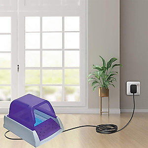 VHBW Replacement for Petsafe ScoopFree Litter Box Power Cord 10Ft Compatible with PetSafe Automatic Self-Cleaning RFA-516 PAL00-14243, PAL00-15342, PAL00-14242 Power Adapter