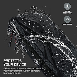 Nacuwa Hard Travel Case for Philips Norelco OneBlade QP2520, QP2530, QP2620, QP2630 Hybrid Electric Trimmer, Shaver Organizer Protective Cover Storage Bag (Black)