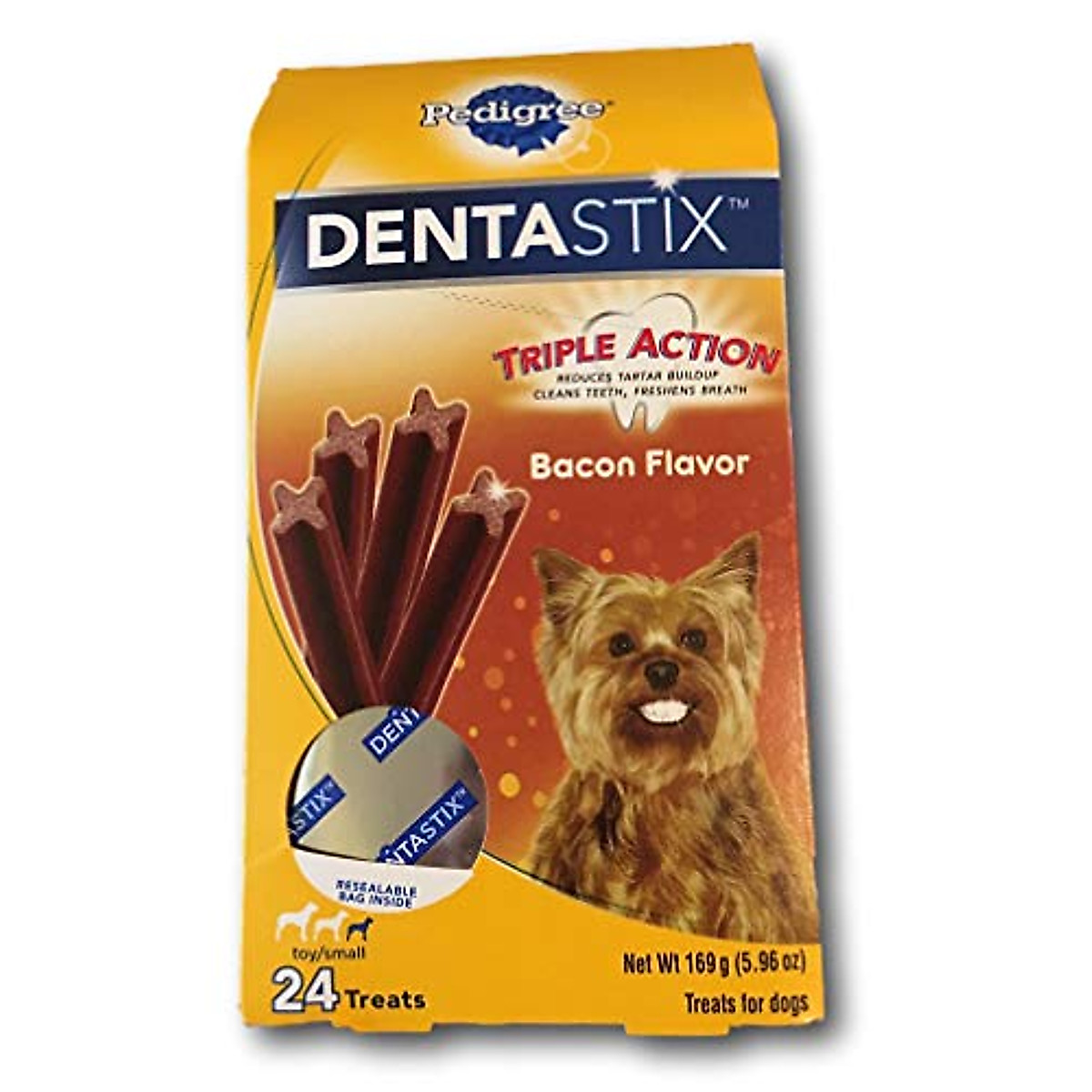 Pedigree Dentastix Bacon Flavor, 24 count