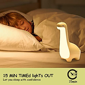 ligitive Dinosaur Night Light for Kids, Rechargeable Dino Lamp with Cute Shape Room Decor,Portable Bedside Bed lamp for Kids Room, Bedroom, Living Room, Desk Decorations,Birthday Gifts (Green)