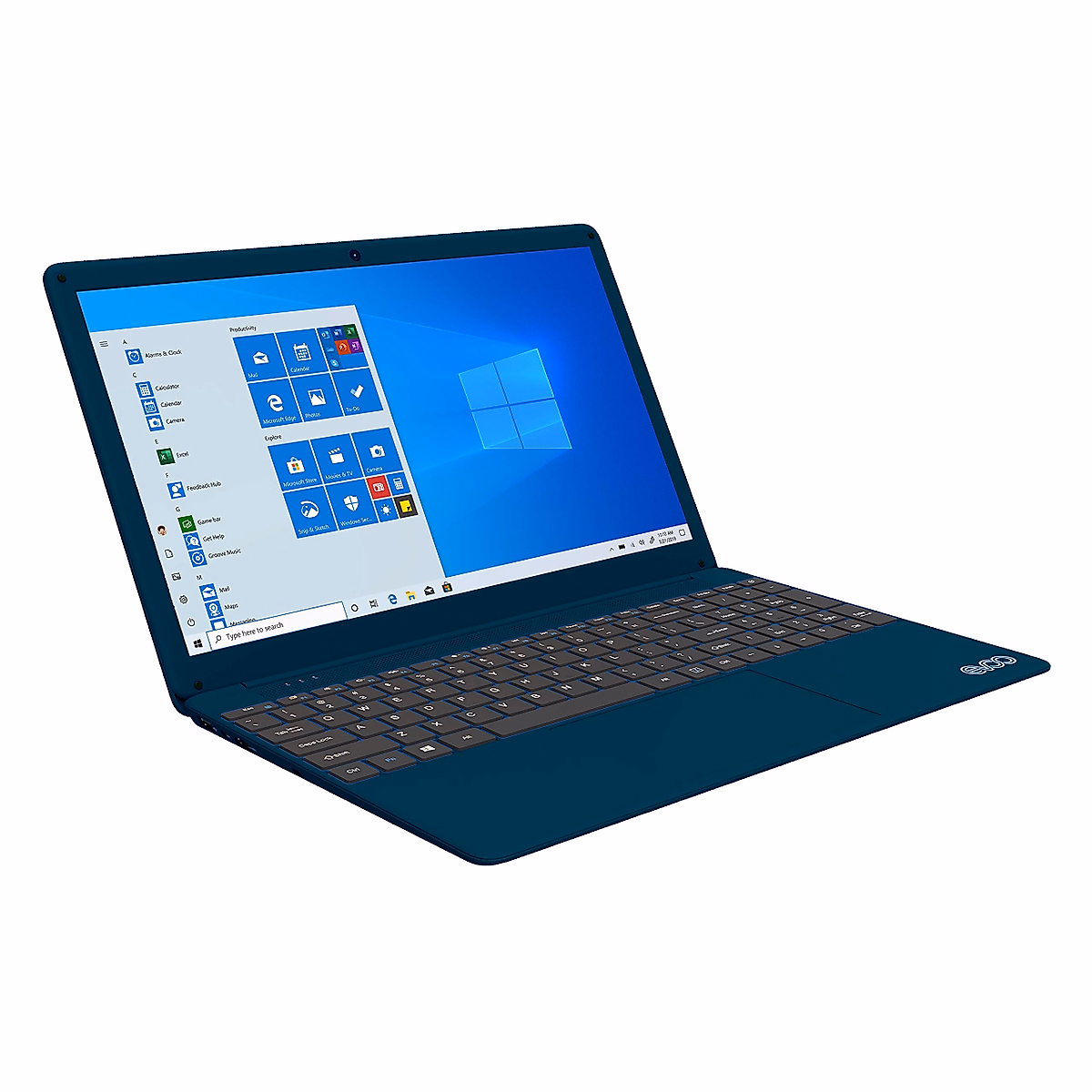 Evoo Ultra Thin 15.6" 8GB 256GB Intel Core i7-7560U X2 2.4GHz Win10, Blue
