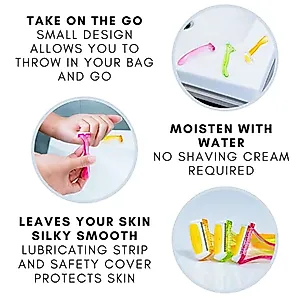 Tinkle Bikini Trimmer | 3 Packs of 3 Razors Each | Moisture Strip Razor for Sensitive Areas | Total 9 Razors