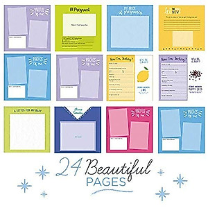 My 9 Month Journey | Pregnancy Journal Memory Book with Stickers | Baby Scrapbook and Photo Album | Pregnancy Must Haves for First Time Moms | Picture and Milestone Books for Toddlers