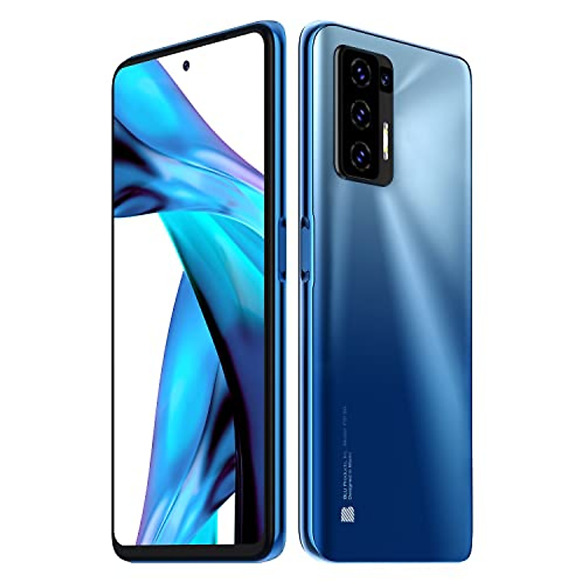 BLU F91 5G | 2022 | 3-Day Battery | Unlocked | 6.8” Full HD+ Display | 128/8GB | 48MP Quad Camera | NFC Capable | US Version | US Warranty | Sky Blue